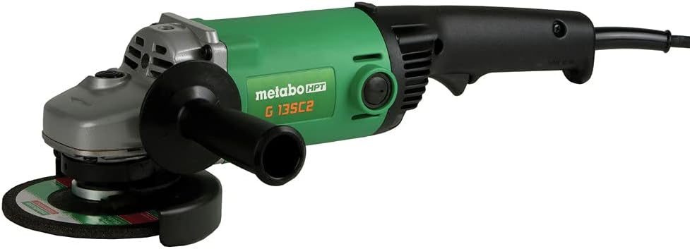 Metabo HPT Angle Grinder, 5-Inch, 11-Amp, Non-Locking Trigger Switch ...