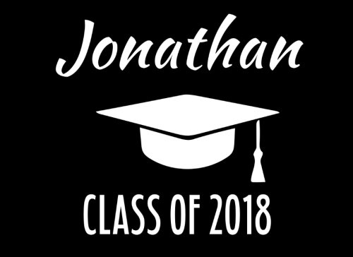 Buy Jonathan Class of 2018 Guest Book: Graduation Cap Book Online at ...