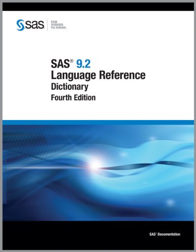 SAS 9.2 Language Reference: Dictionary: 9781607648826: Computer Science ...