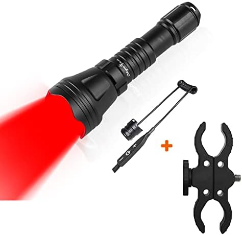 Amazon.com: Odepro KL52 Zoomable Hunting Flashlight Red Coyote Light ...