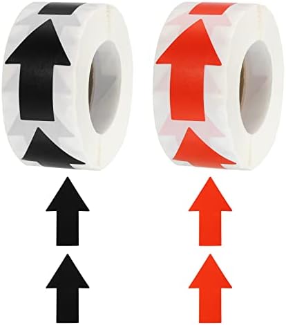 Amazon.com : MECCANIXITY 2Pcs Arrow Sticker Labels 500 Count/Roll 1.3x2 ...