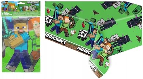 PROCOS Mantel de plástico Minecraft 120X180cm : Amazon.es: Hogar y cocina