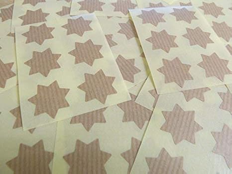 25mm (1") Star Shape Colour Code Stickers - Packs of 90 Large Coloured ...