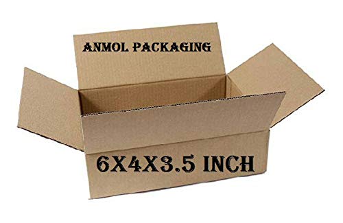 Anmol Packaging Brown Corrugated Box Packing box Size: 6x4x3.5 Length 6 ...
