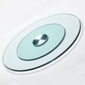 Amazon.com - QADLZXS Round Tempered Glass Lazy Susan Turntable - Smooth ...