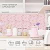 HOMEART Pink Peel and Stick Backsplash Fish Scale Tile, Removable ...