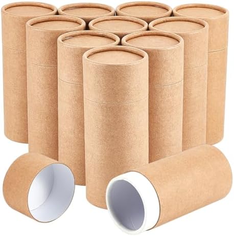 Amazon.com: Mirrline 10 Pcs 100ml/3.4oz Kraft Paper Jar Empty Cardboard ...