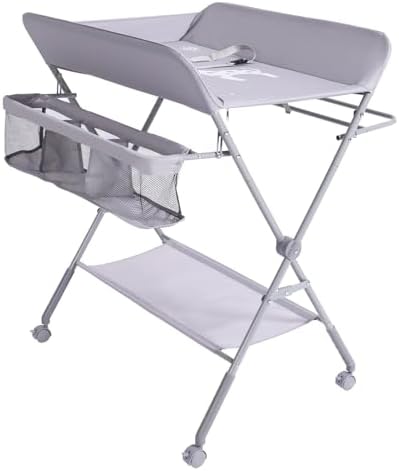 Amazon.com : Baby Changing Table with Wheels, Karaok Portable Diper ...