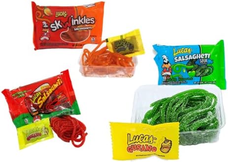 Amazon.com : SweetXO Lucas Skwinkles Salsagheti 3 Pack!! Mexican Spicy ...