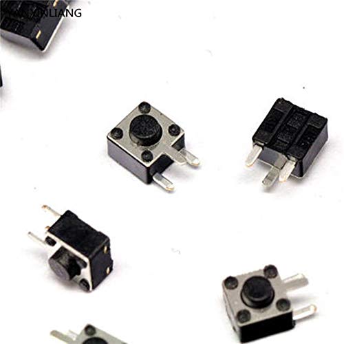 50pcs/lot 4.5x4.5x3.8MM Right Angle 3 Pin Side Tactile Tact Push Button ...