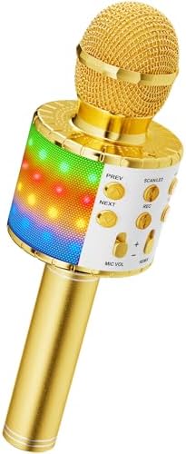 Ankuka Karaoke Wireless Microphone, 4 in 1 Handheld Bluetooth ...