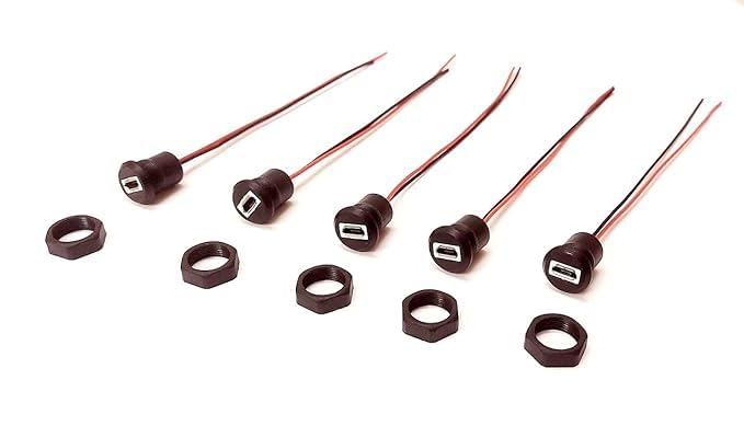 S P (Pack of 5 Pcs) Type C Female Socket Connector with Wire for PCB ...