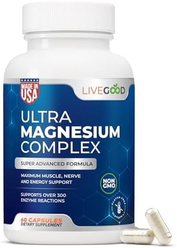 Amazon.com: LiveGood™ Ultra Magnesium Complex, Organic Magnesium Glycinate and Gluconate for ...