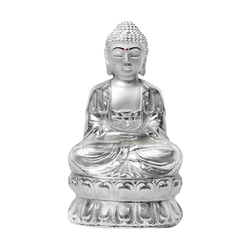 Buy DIVINITI Kuber Idol for Home Decor Showpiece|999 Silver Plated ...