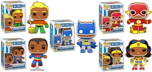 Amazon.com: Funko Pop Gingerbread Super Heroes Batman and Friends Set ...