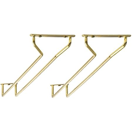 Amazon.com: Great Credentials Set of 2-10-Inch Long, Wine Glass Rack ...