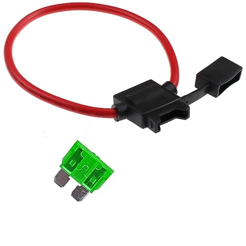 Snapklik.com : ZOOKOTO Inline Fuse Holder 30A,12 AWG Gauge Wire Car ...