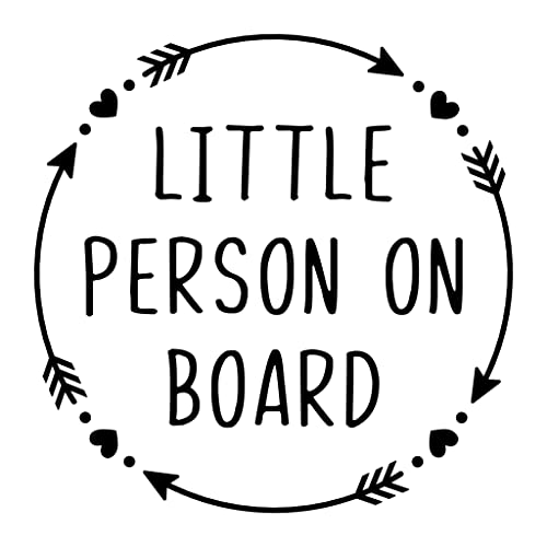 Little Person on Board, Vinyl Car Decal Sticker, Hearts & Arrows ...