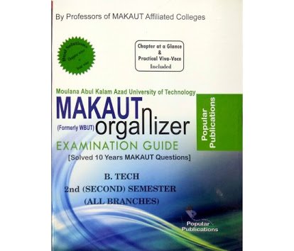 Buy MAKAUT ORGANIZER B.tech 2nd semester.Return of this edict is no ...