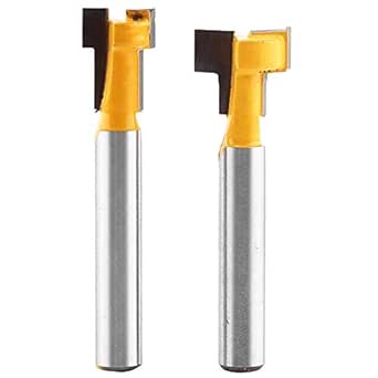 Meihejia 1/4 Inch Shank Keyhole Router Bit Set - 3/8 & 1/2 Inch Blade ...