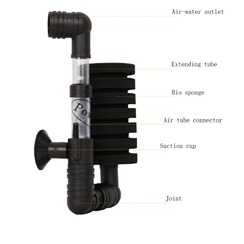 Snapklik.com : Small Sponge Filter Aquarium Air Filter For 1 To 5 ...