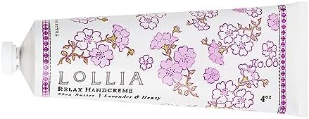 Amazon.com : LOLLIA Relax Handcreme, 4 oz, Sugar Cane, Vanilla Bean ...