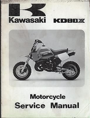 1988 KAWASAKI MOTORCYCLE KD80X SERVICE MANUAL USED: Manufacturer ...