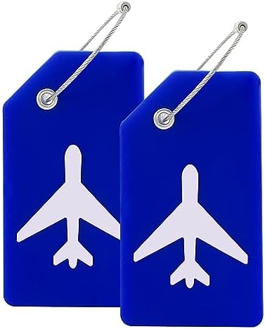 Amazon.com: Mziart 2 Pack Silicone Luggage Tags for Suitcases Travel Bag Tags for Luggage ...
