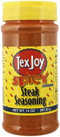 Amazon.com : TexJoy SPICY Steak Seasoning, 14 Ounce Shaker Bottle ...