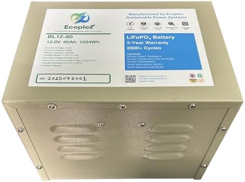 Ecoplex 12.8V /12V 80Ah Lithium Ferro Phosphate Battery Pack for UPS ...