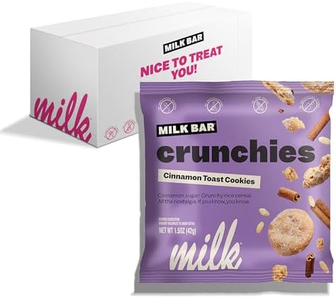 Amazon.com: MILK BAR Super Crunchy Cookies | Crunchy Bite Sized Cookies ...