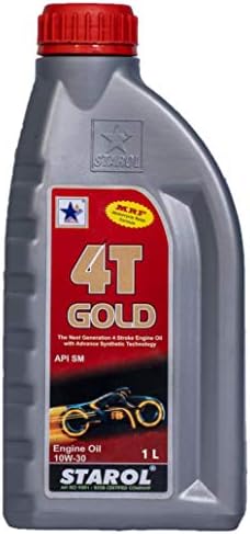 STAROL STAR 4T Gold 10W-30 Semi-Synthetic Engine Oil (API SM) for Bike ...