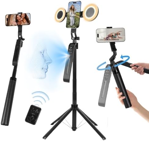 Amazon.com: FOURPILLARS 68" Extendable Auto Face Tracking Tripod with ...