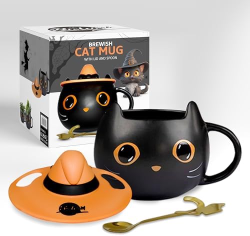 Amazon.com | TariWisley Ghost Mug and Spoon Combination Halloween Ghost Cup Halloween Ghost Cute ...