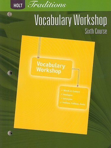 Holt Traditions Warriner's Handbook: Vocabulary Workshop Workbook Grade ...
