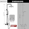 Amazon.com: RBROHANT Outdoor Shower, Wall Mount Outdoor Shower Kit, Outside Shower Faucet with ...