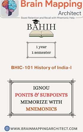 Buy "Memory Maps: A Mnemonic Guide to Ancient Indian History (BHIC 101 ...