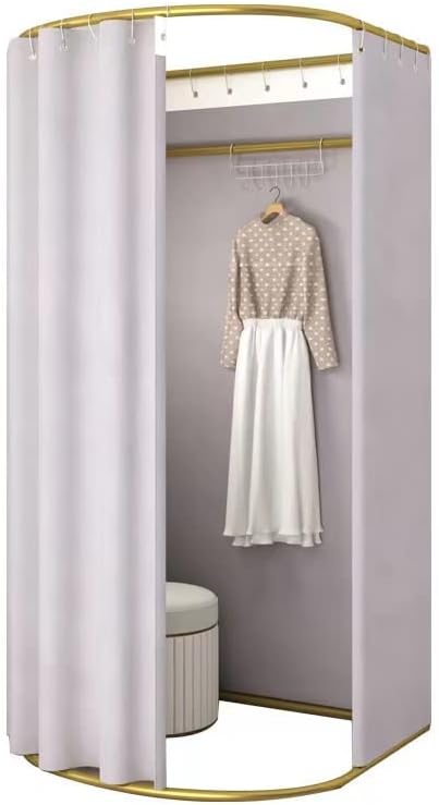 Amazon.com - Clothing Store Fitting Room with Shading Curtain, Portable ...
