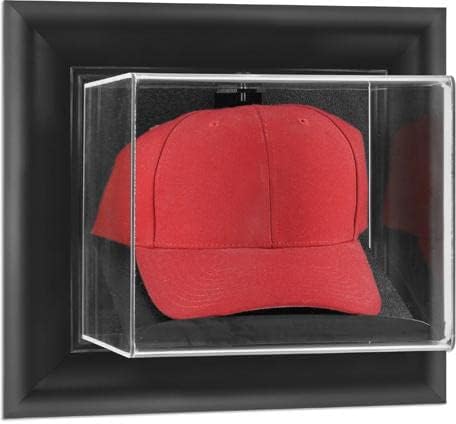 Black Framed Wall Mounted Cap Display Case – Basketball Hat Wall ...