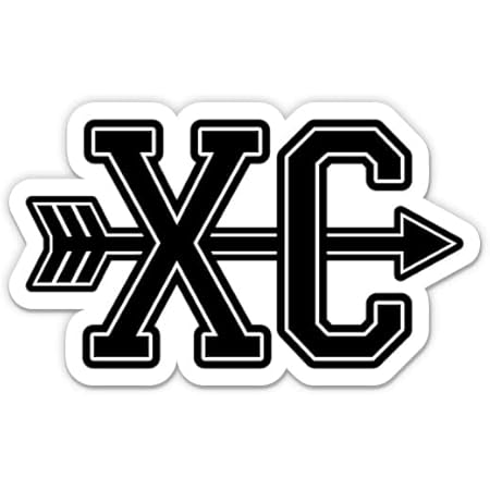 Amazon.com - XC Cross Country Running Runner Stickers - 2 Pack of 3 ...