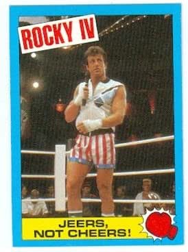 Sylvester Stallone trading card Rocky IV 1985 #37 Rocky Balboa at ...