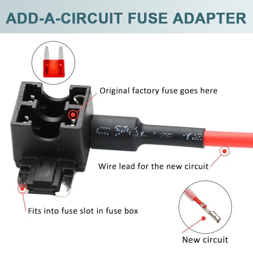 9 PCS Circuit Fuse Taps Set 3 Types Piggy Back Fuses Add A Circuit Fuse ...