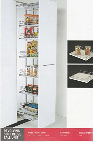 Evershine Xlnt Stainless Steel Revolving Tall Unit, 1 Piece, Silver ...