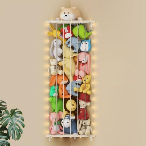 Amazon.com: GGUO Stuffed Animal Storage Toy Organizer - Corner Stuff ...