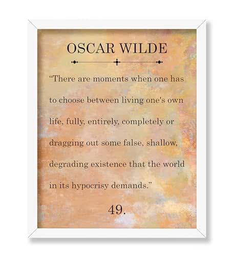 Amazon.com: Monem Art Oscar Wilde Poster - Oscar Wilde Quote Print ...