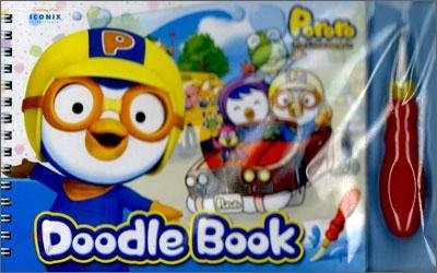 Pororo Doodle Book For Children + Drawing Water Brush Gift DIY Fun Play ...