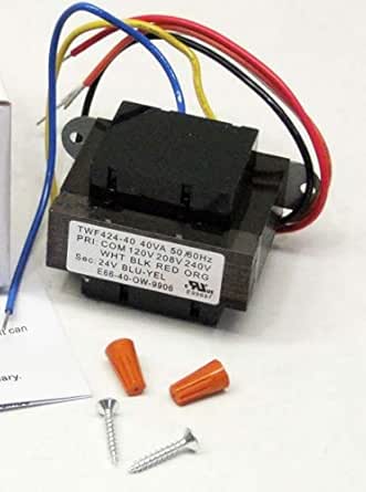 Amazon.com: Transformador primario 40 VA 120, 208, 240 V V 24 V horno secundario HVAC ...