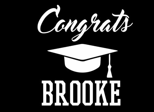 Congrats Brooke: Graduation Cap Guest Signing Book For Party ...