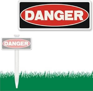 Amazon.com: Danger, Bolt-on Sign, 12" x 5" : Industrial & Scientific