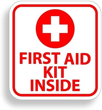Amazon.com - 1st First Aid Kit Inside Stickers Decal Self Adhesive ...